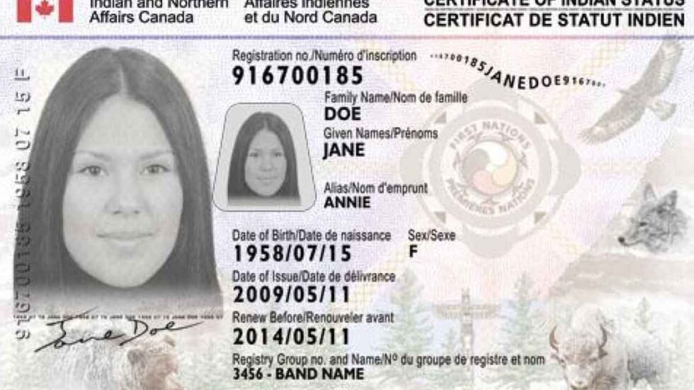 Secure Certificate of Indian Status (SCIS) Application | Yorkton Tribal ...